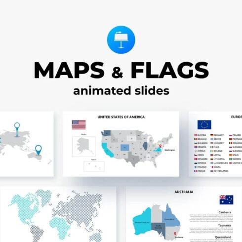 Keynote Maps Infographics | Master Bundles