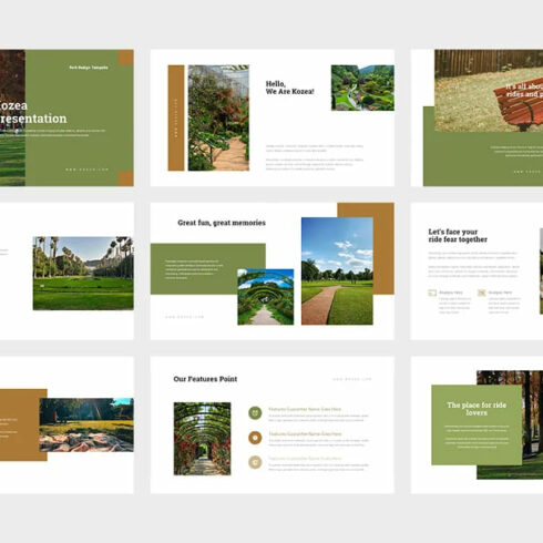 Kozea: Park & Landscape PowerPoint | Master Bundles