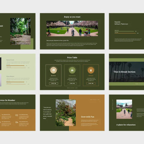 Kozea: Park & Landscape PowerPoint | Master Bundles
