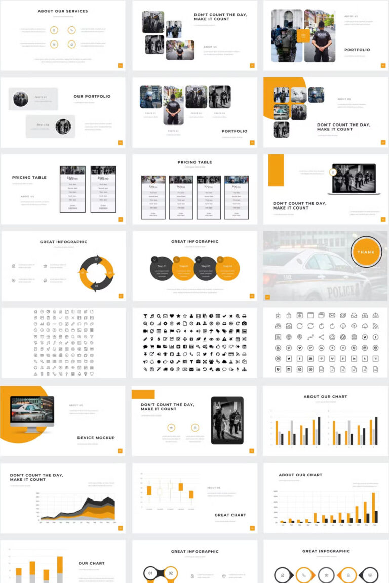 Kriing - Security PowerPoint Template – MasterBundles