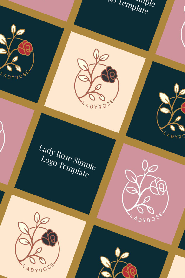 Lady Rose Simple Logo Template – MasterBundles