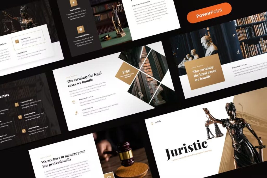 Juristic - Lawyer & Legal Advisor PowerPoint – MasterBundles