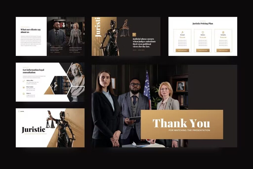 Juristic - Lawyer & Legal Advisor PowerPoint – MasterBundles