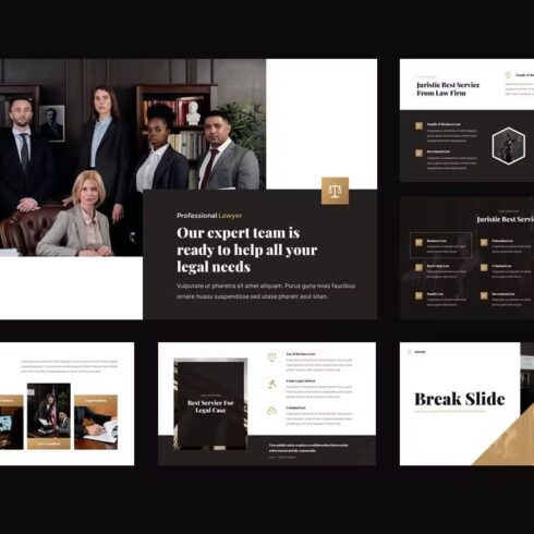 Juristic - Lawyer & Legal Advisor PowerPoint | Master Bundles