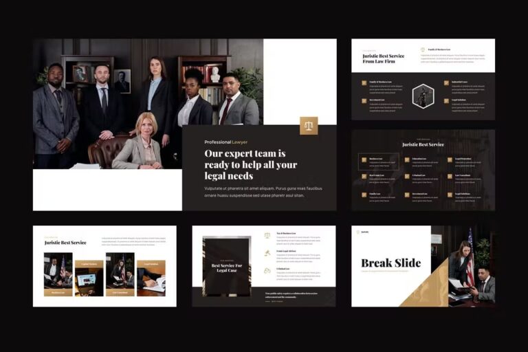 Juristic - Lawyer & Legal Advisor PowerPoint – MasterBundles