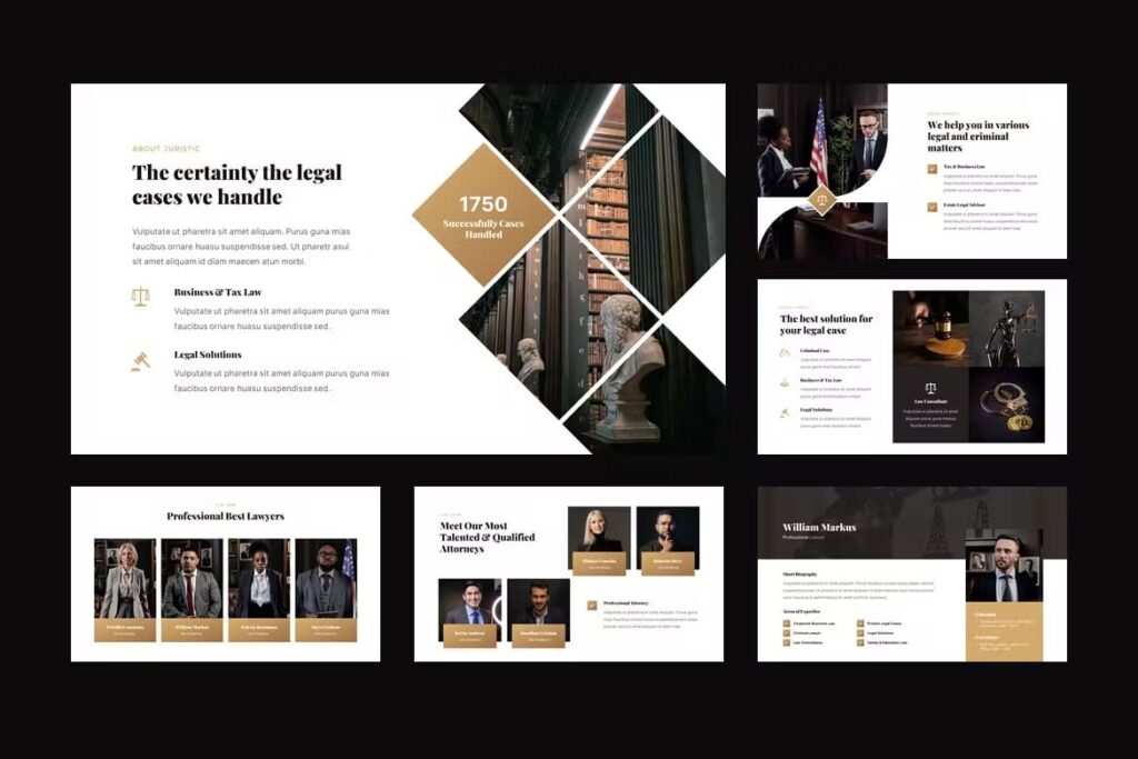 Juristic - Lawyer & Legal Advisor PowerPoint – MasterBundles