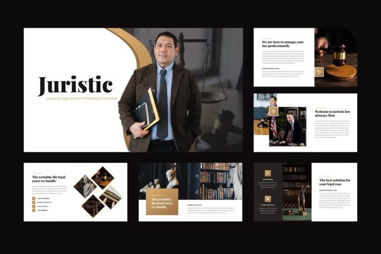 Juristic - Lawyer & Legal Advisor PowerPoint – MasterBundles