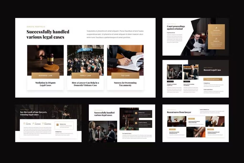 Juristic - Lawyer & Legal Advisor PowerPoint – MasterBundles