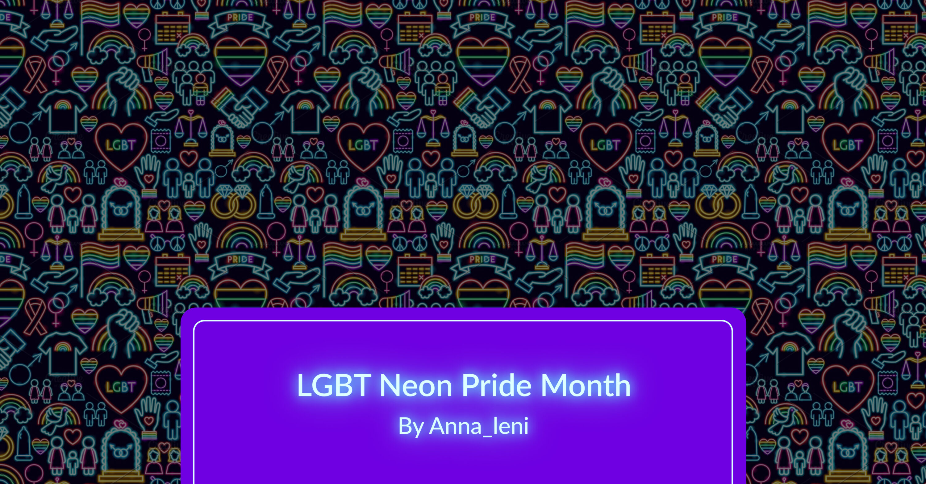 LGBT Neon Pride Month Icons – MasterBundles