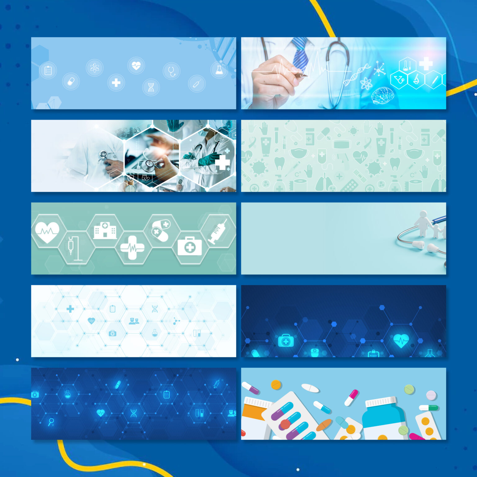 LinkedIn Background Banner Medical – MasterBundles