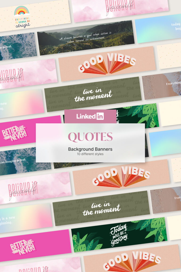Linkedin Background Banner Quotes – MasterBundles
