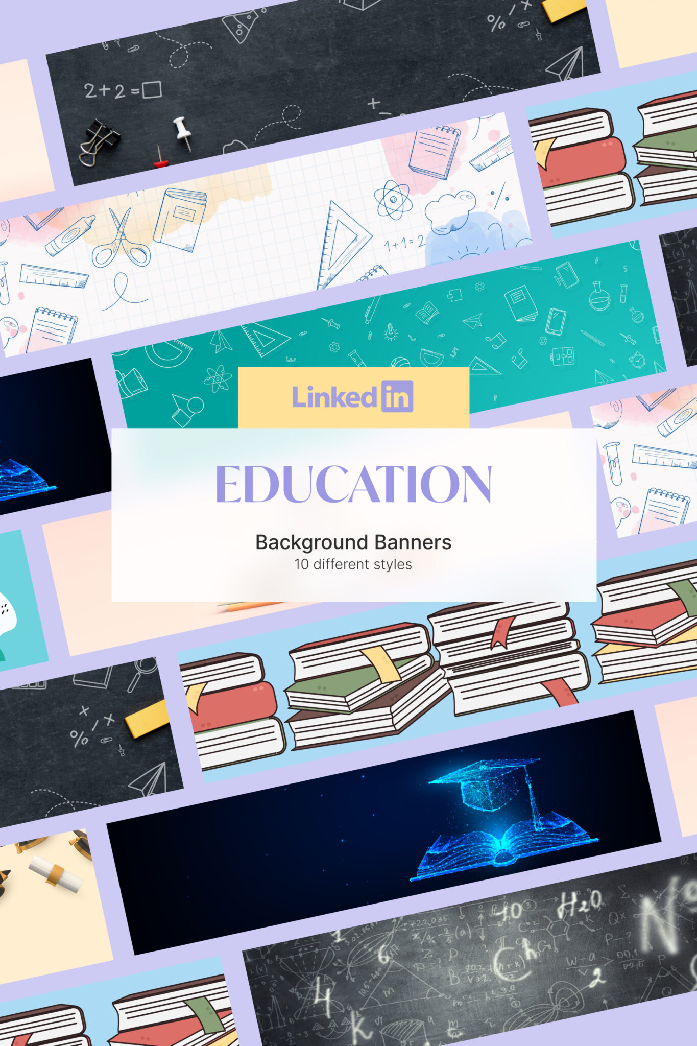 Linkedin Background Banners Education – MasterBundles