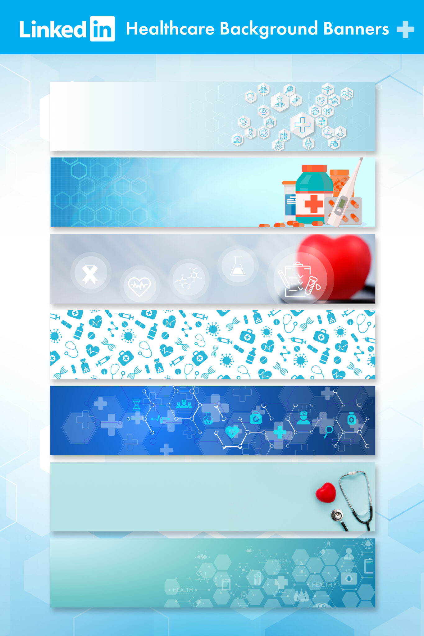 Linkedin Background Banners Healthcare – MasterBundles