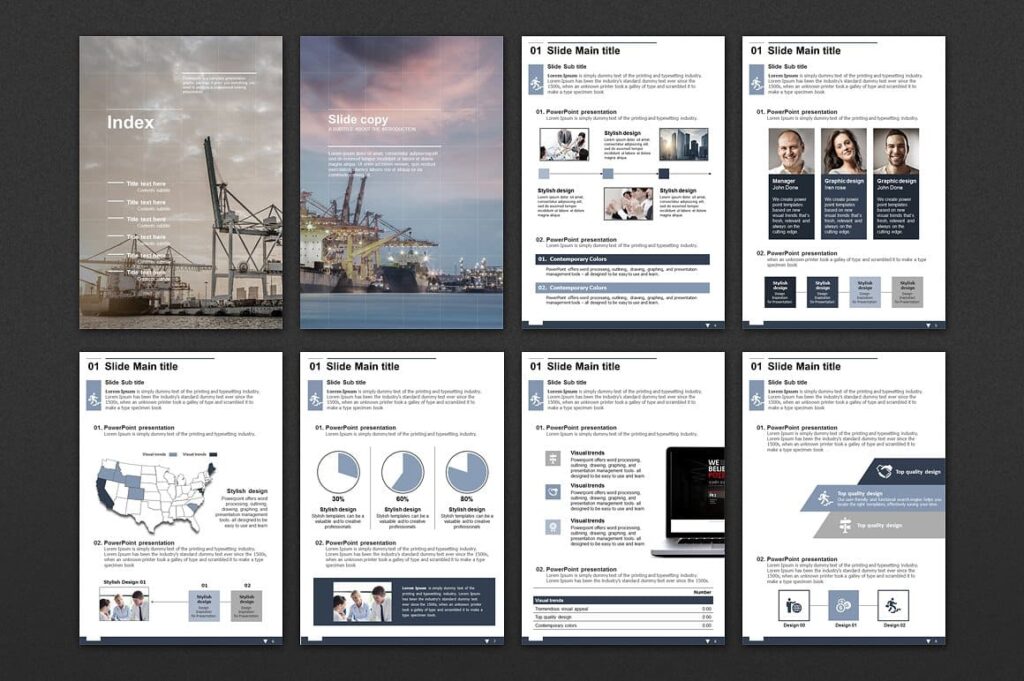 Logistics PPT Vertical – MasterBundles