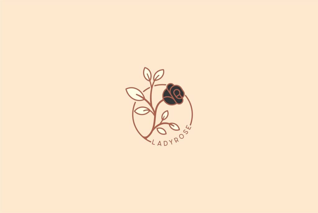 Lady Rose Simple Logo Template – MasterBundles