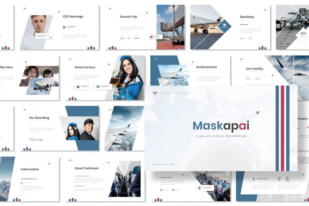 Maskapai – Plane Air Service – MasterBundles