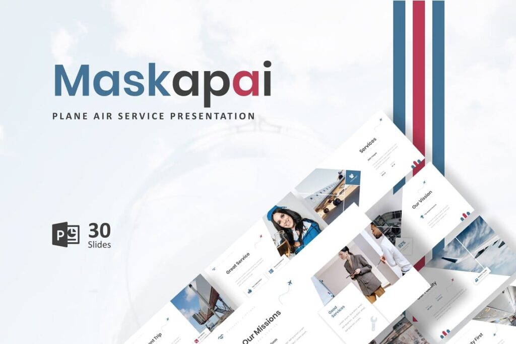 Maskapai – Plane Air Service – MasterBundles