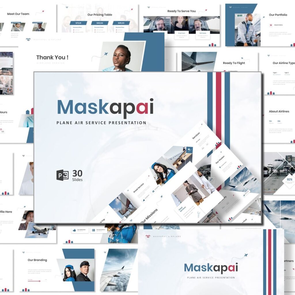 Maskapai – Plane Air Service – MasterBundles