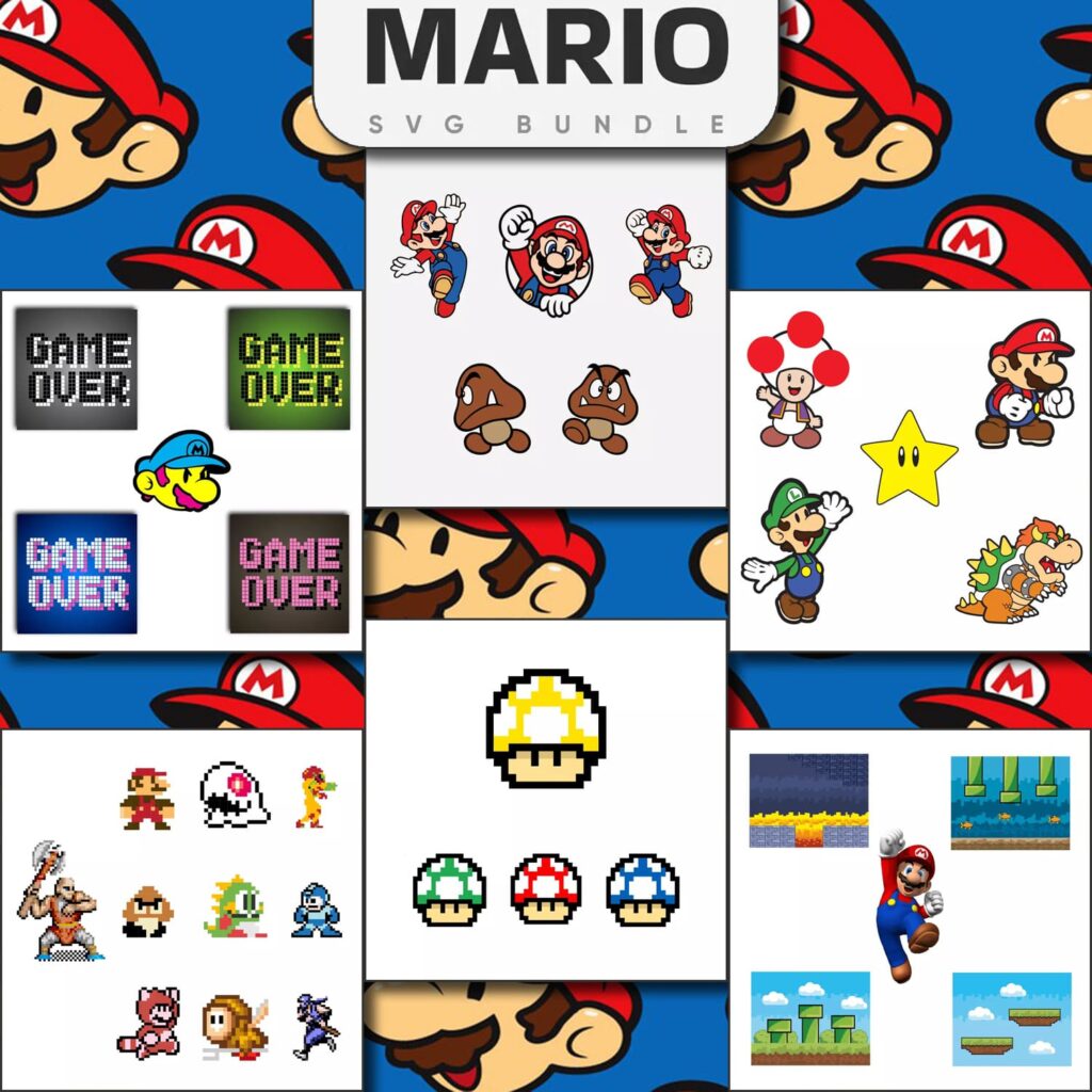 Monstrous Mario SVG Bundle – MasterBundles