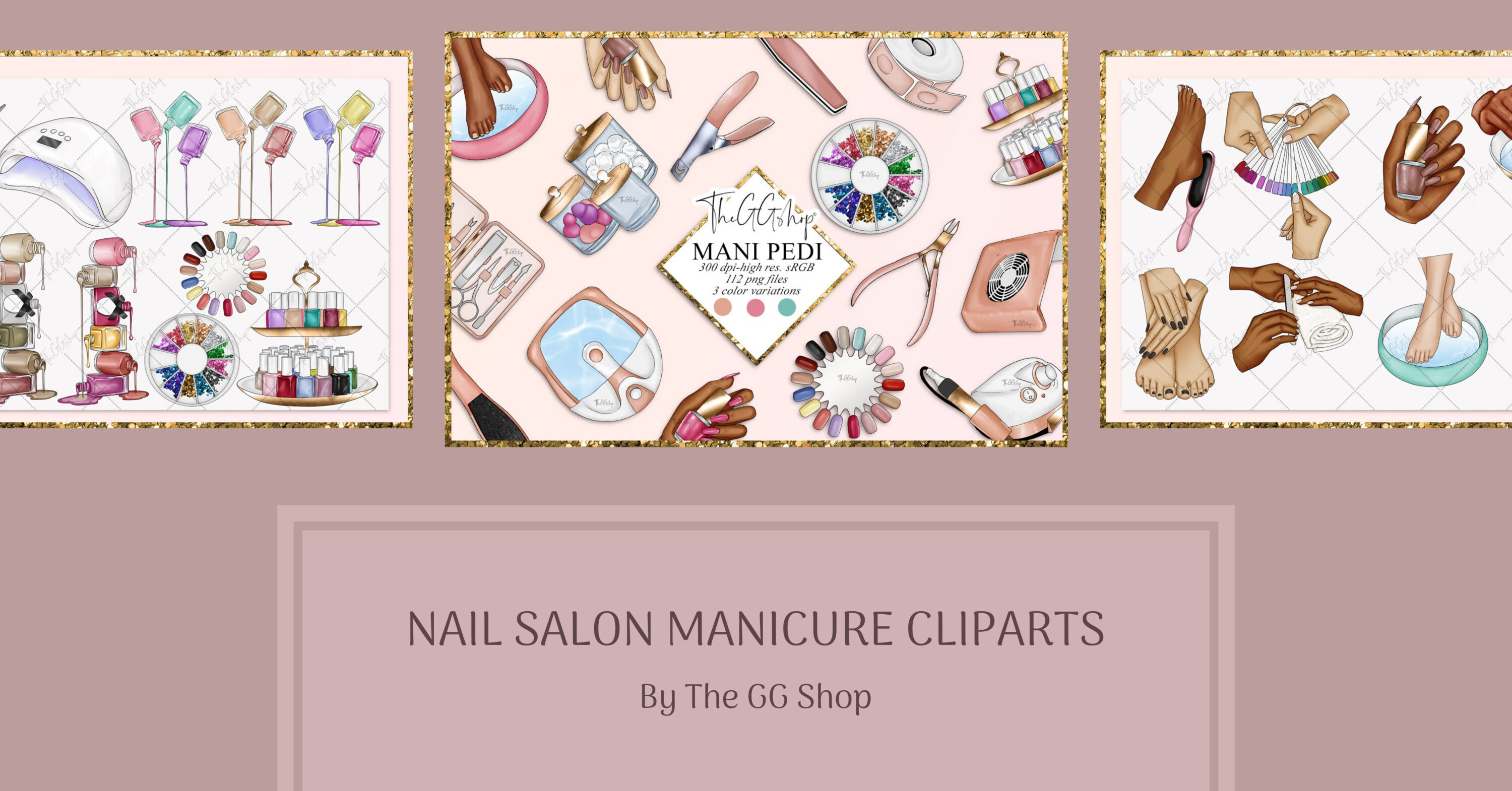 Manicure And Pedicure Clipart