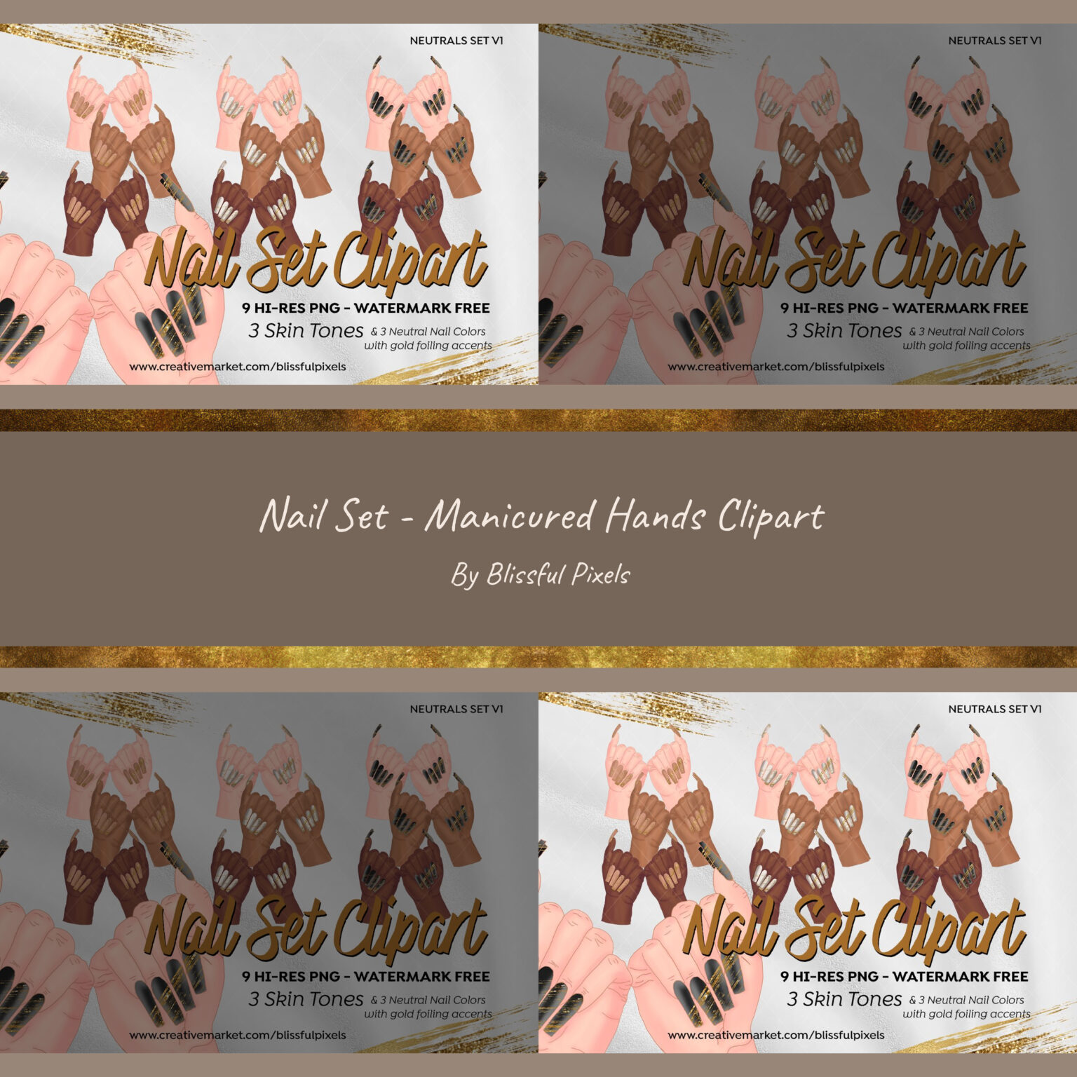 Big Beauty Vector Set: Nail Salon Clipart – MasterBundles