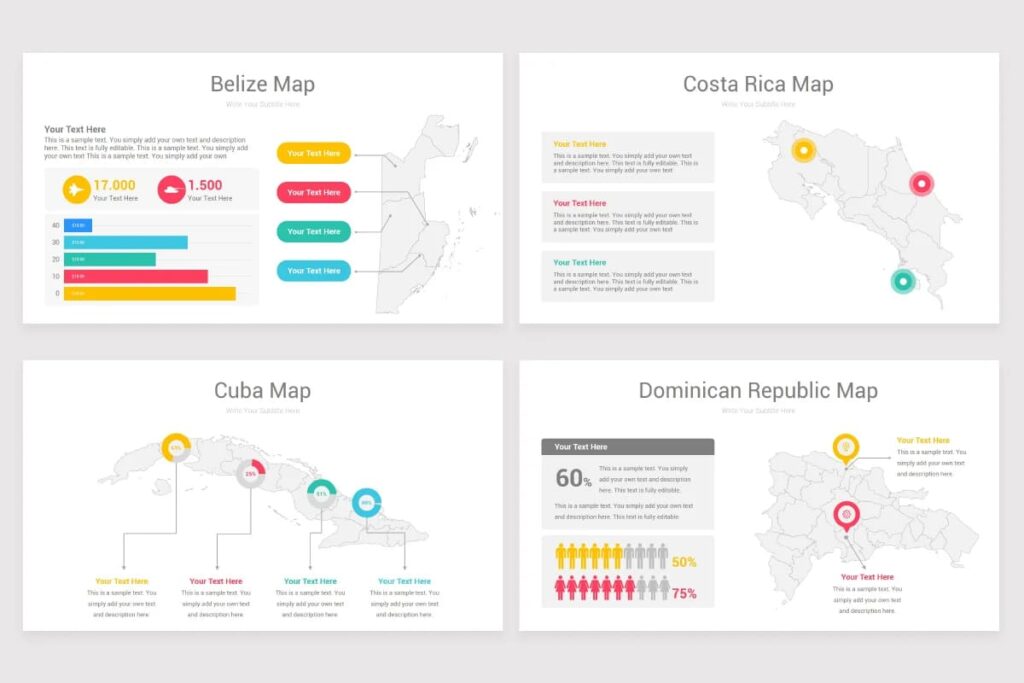 North America Maps PowerPoint Template – MasterBundles