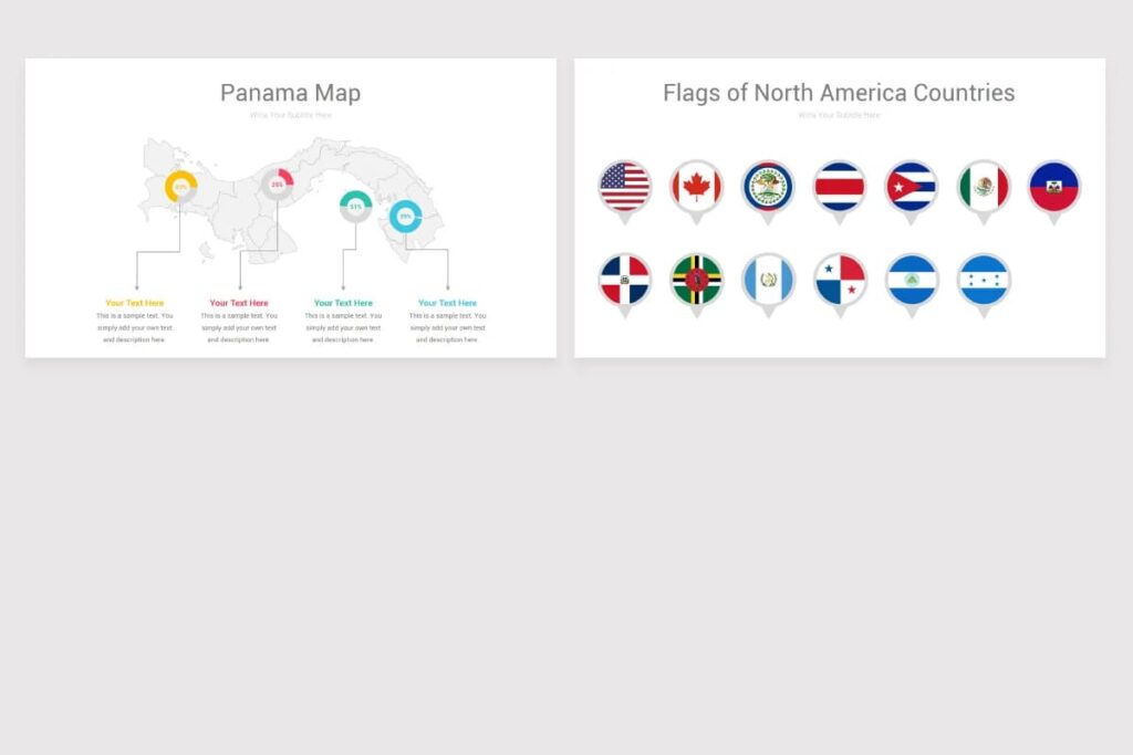 North America Maps PowerPoint Template – MasterBundles