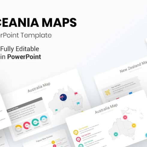 Oceania Maps PowerPoint Template | Master Bundles