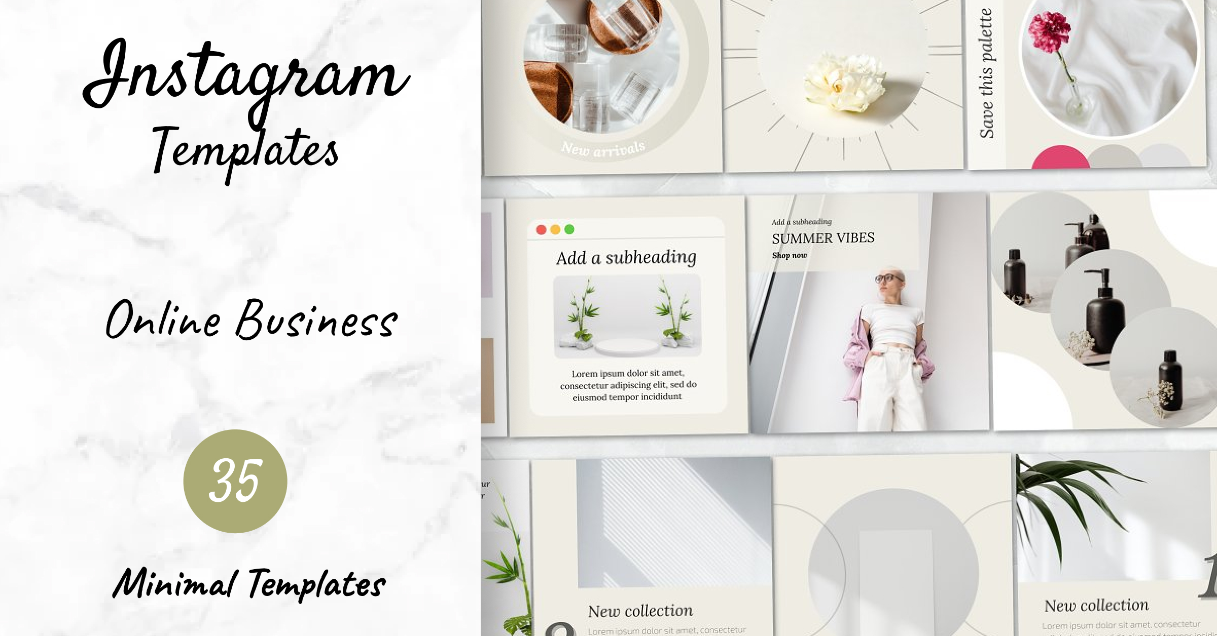 Online Business Instagram Templates – MasterBundles