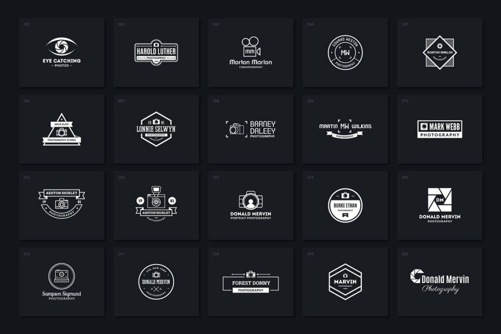 200 Photography Logos – MasterBundles