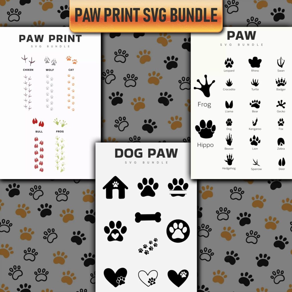 Giant Paw Print SVG Bundle – MasterBundles