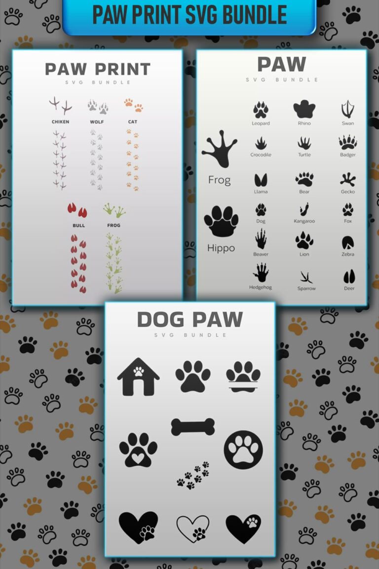 Giant Paw Print SVG Bundle – MasterBundles