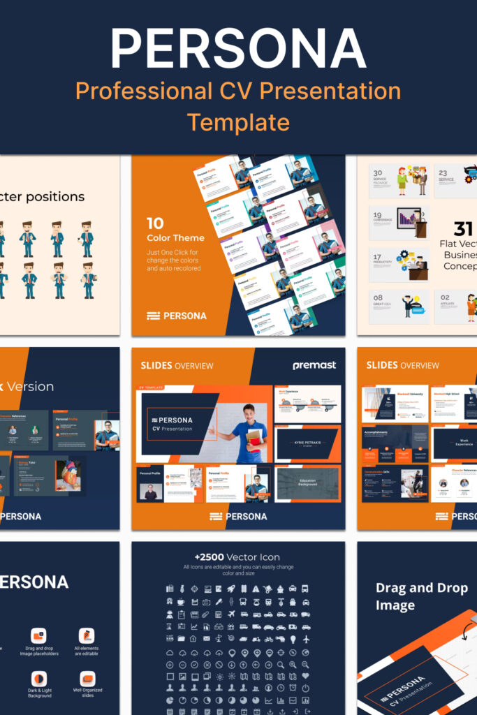 PERSONA – Professional CV Presentation Template – MasterBundles