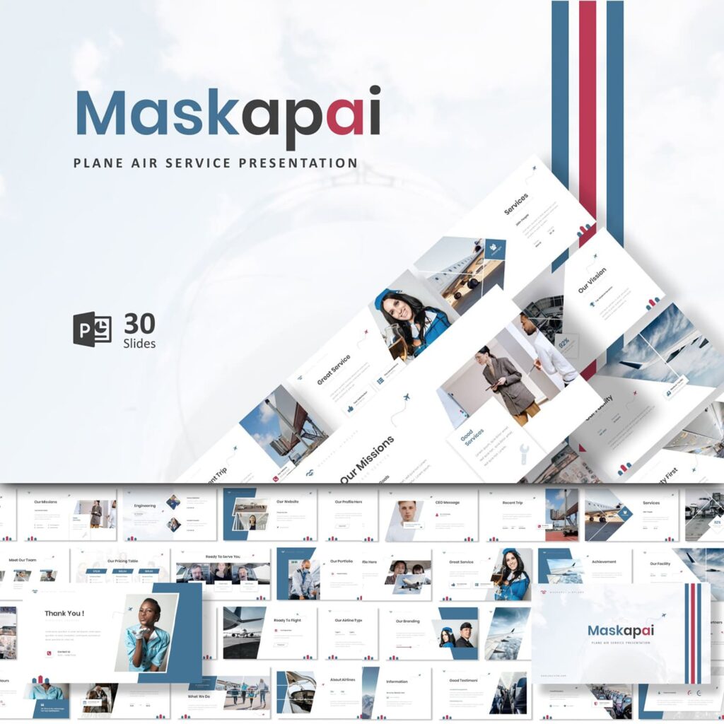 Maskapai – Plane Air Service – MasterBundles