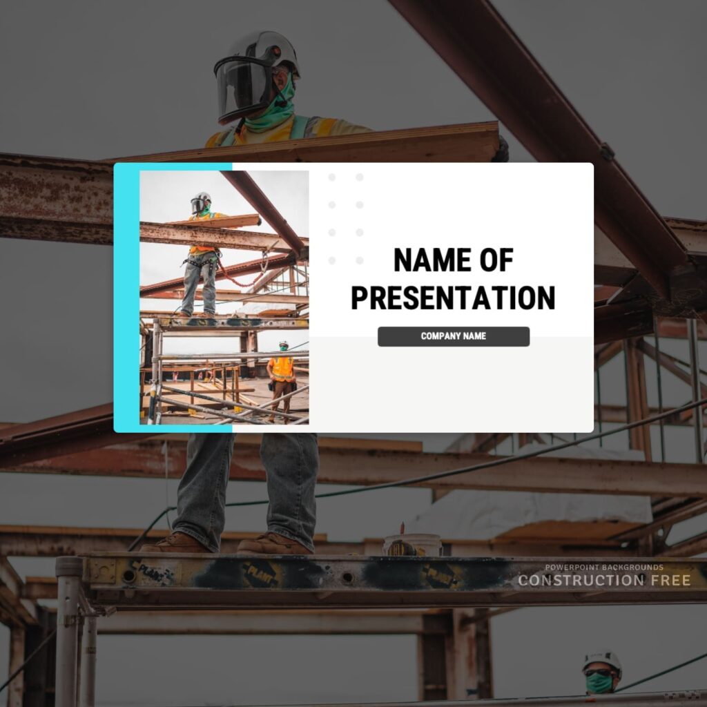 Powerpoint Backgrounds Construction Free – MasterBundles