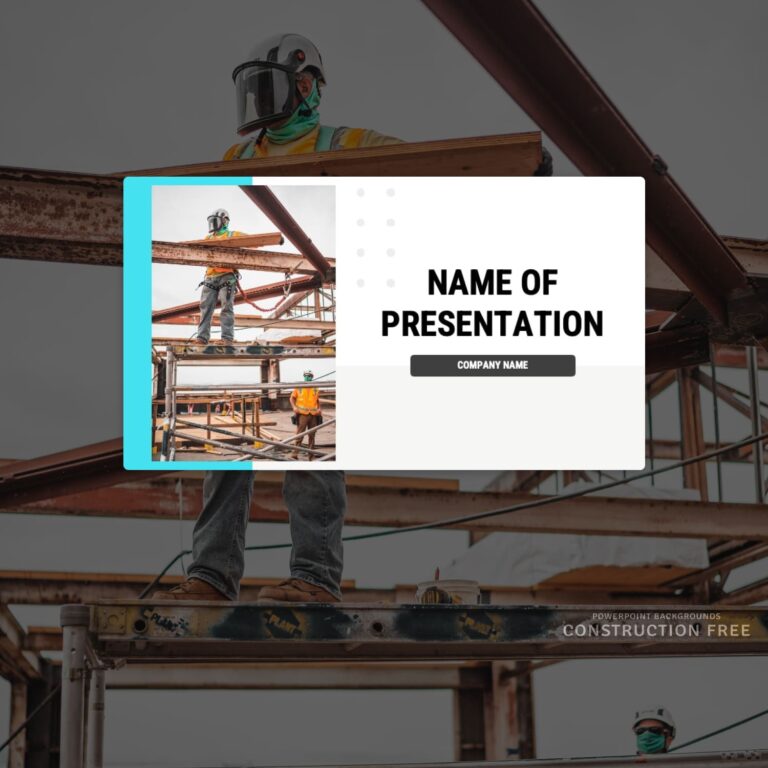 Powerpoint Backgrounds Construction Free – MasterBundles