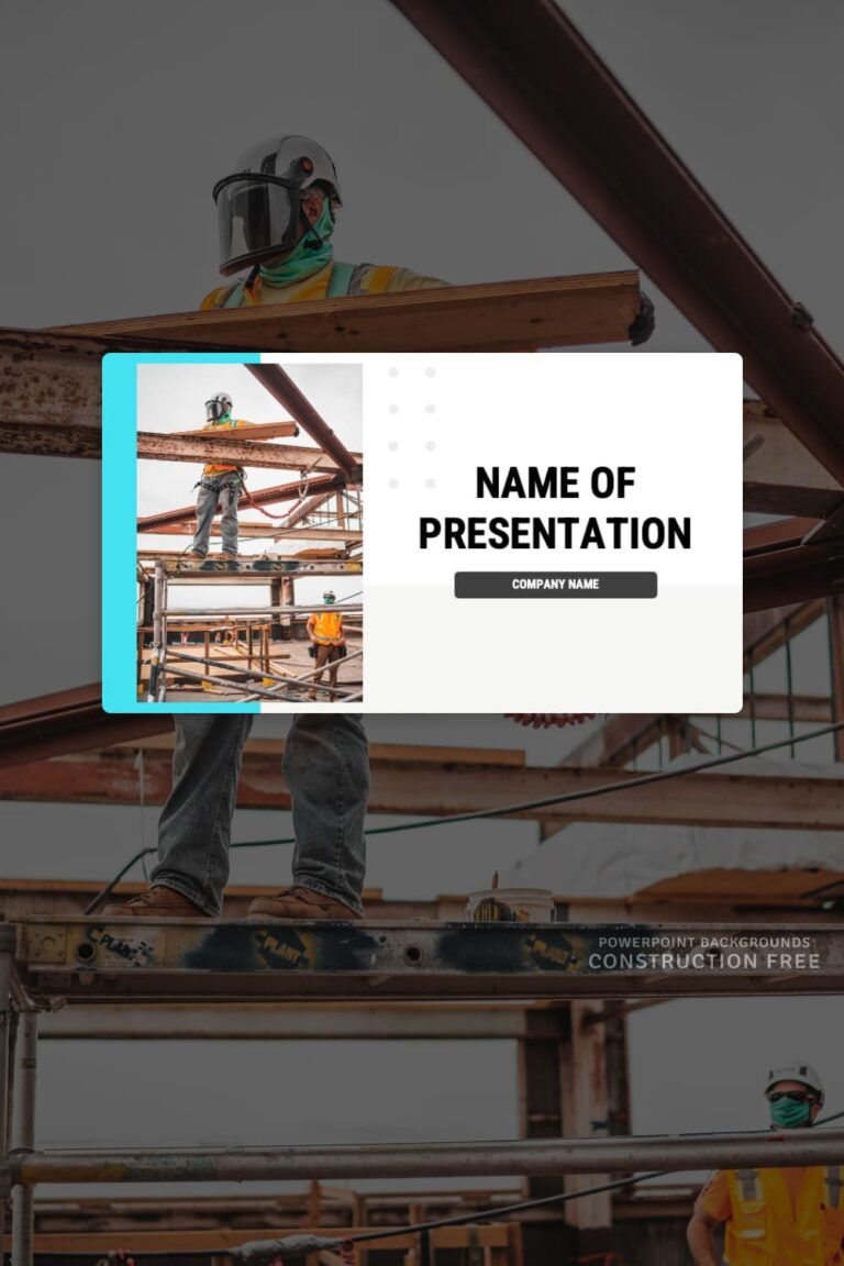 Powerpoint Backgrounds Construction Free – MasterBundles