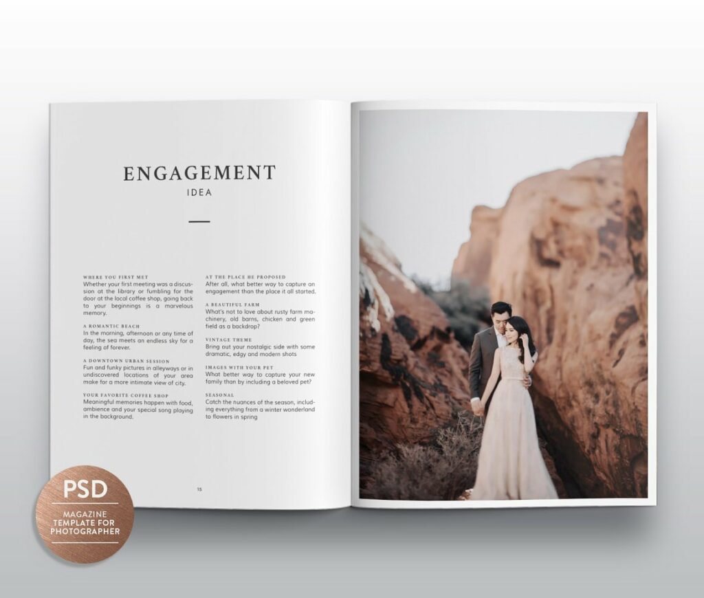 Wedding Magazine Template – MasterBundles