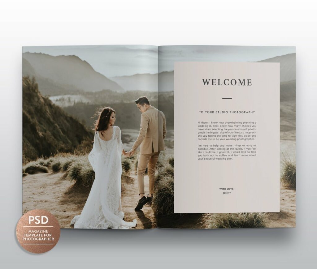 Wedding Magazine Template – MasterBundles