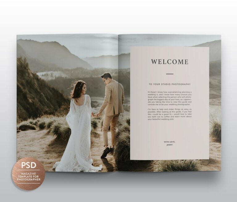 Wedding Magazine Template – MasterBundles