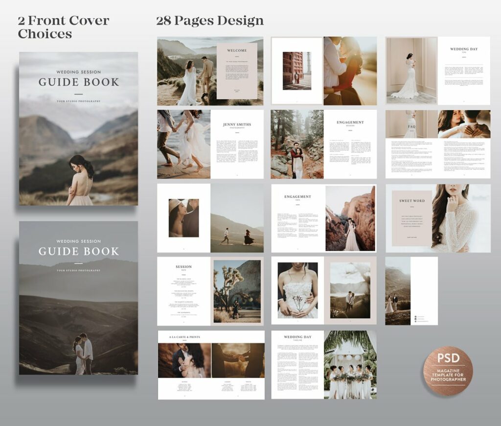 Wedding Magazine Template – MasterBundles