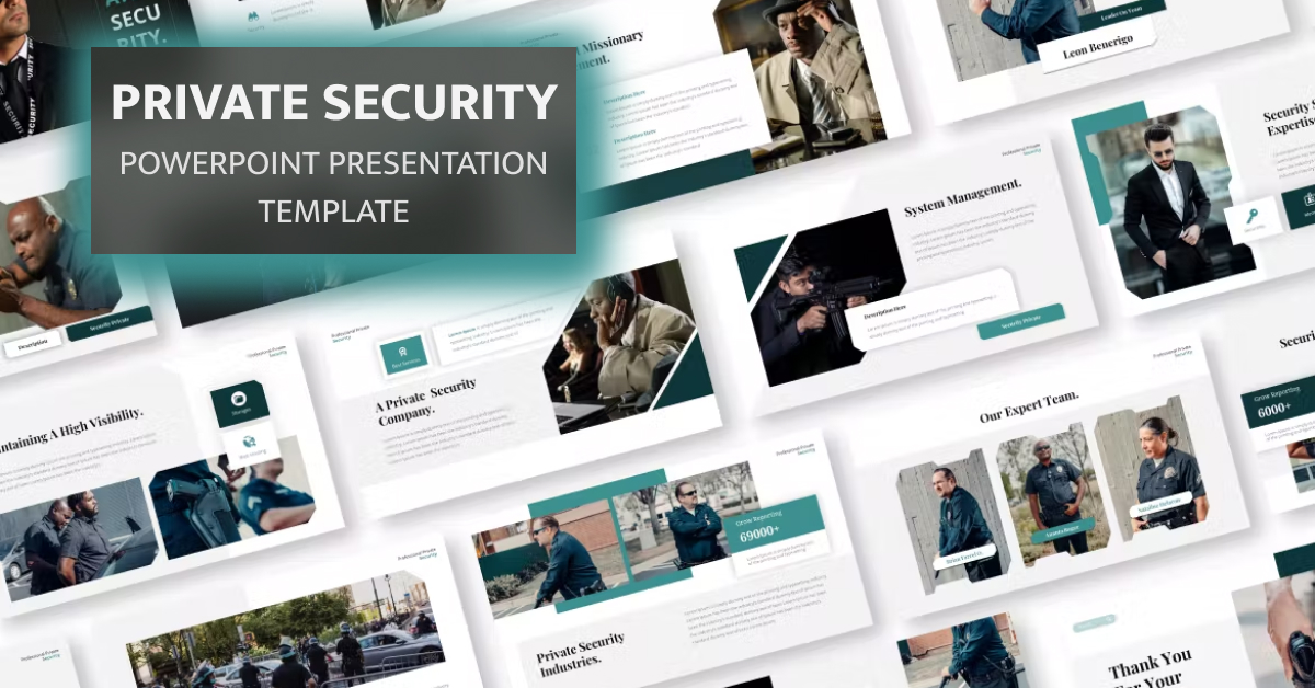 Private Security Powerpoint Presentation Template Masterbundles