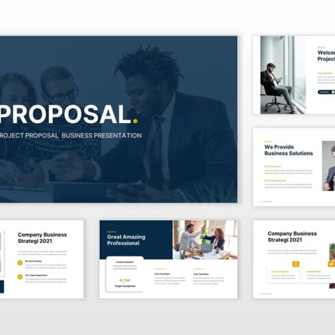 Project Proposal PowerPoint Template 27 Slides | MasterBundles