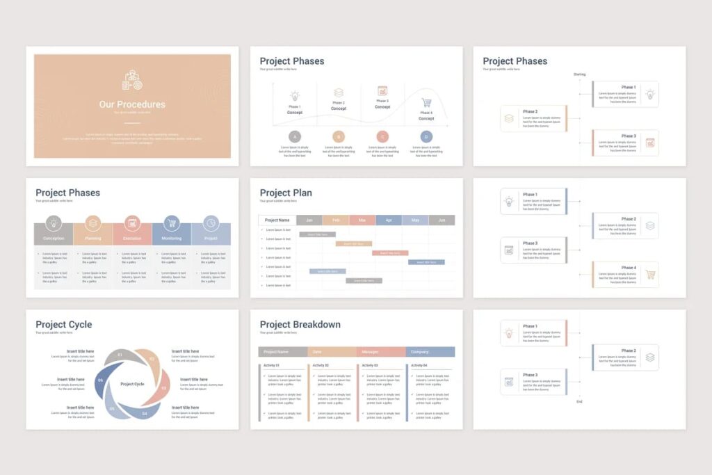 Project Proposal PowerPoint Template PPTX, KEY, Google Slides – MasterBundles