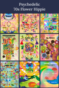 Psychedelic 70s Flower Hippie – MasterBundles