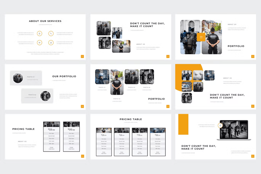 Kriing - Security PowerPoint Template – MasterBundles