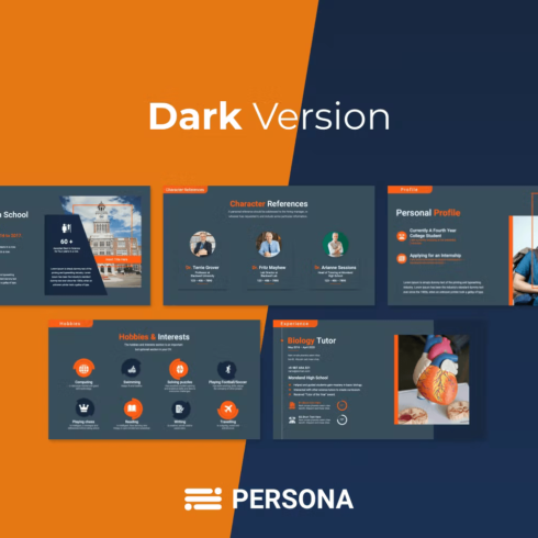 PERSONA – Professional CV Presentation Template – MasterBundles