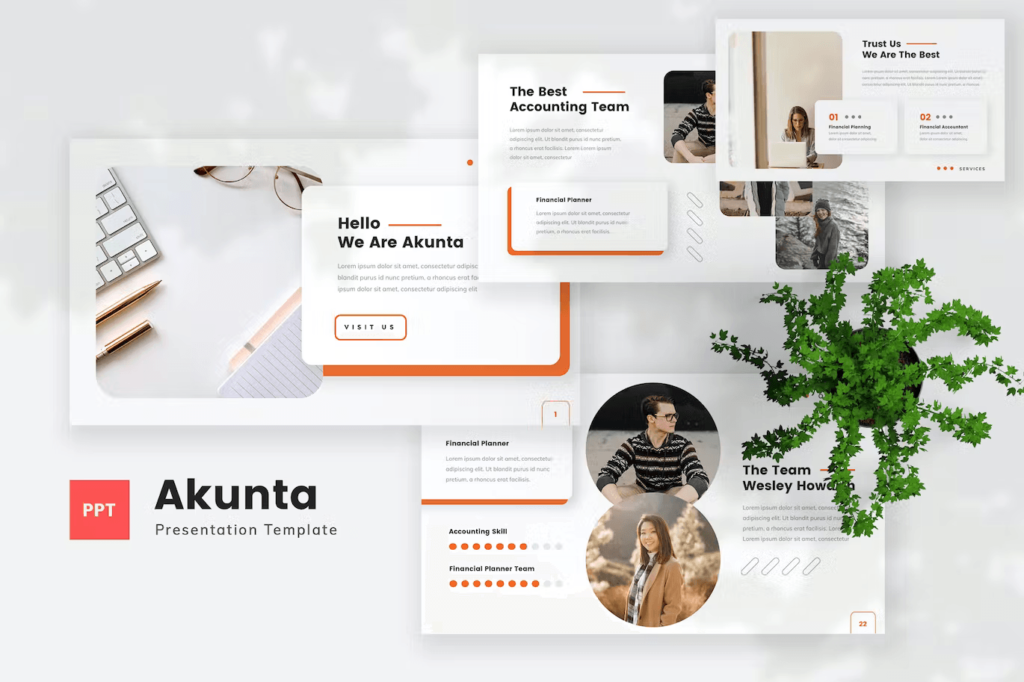 Akunta - Accounting PowerPoint Template – MasterBundles