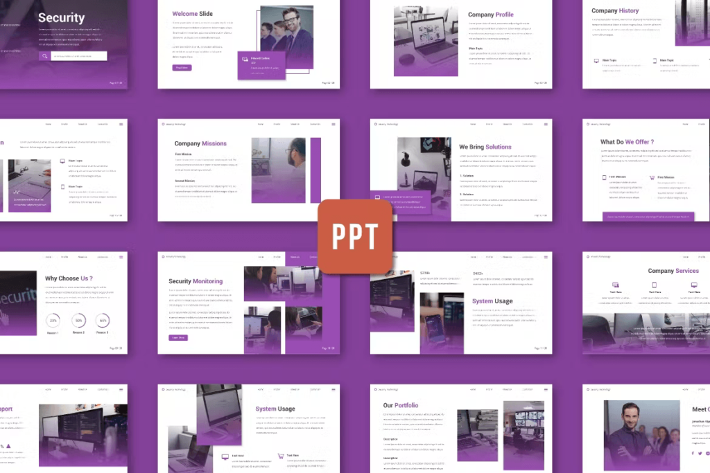 Security - Powerpoint Template – MasterBundles