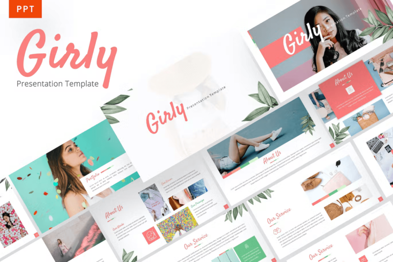 Girly - Beautiful Powerpoint Template – MasterBundles